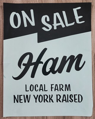 Dexter New Blood Screen Used Gig's Butcher Shop Ham Prop Sign Set ...