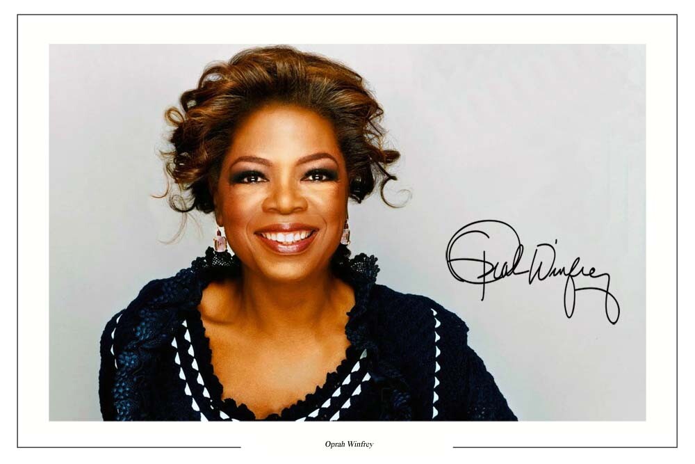 OPRAH WINFREY SIGNED PHOTO PRINT AUTOGRAPH TALK SHOW HOST | eBay
