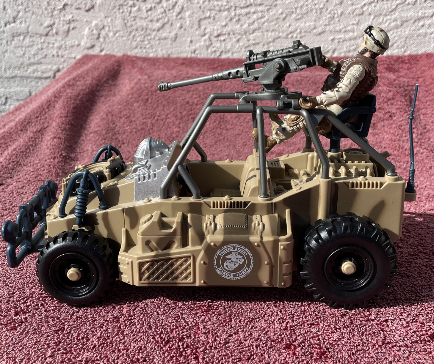 US Army Toy SOLDIER Dune Buggy Patrol Vehicle 1:18 Chap Mei USMC ACTION ...