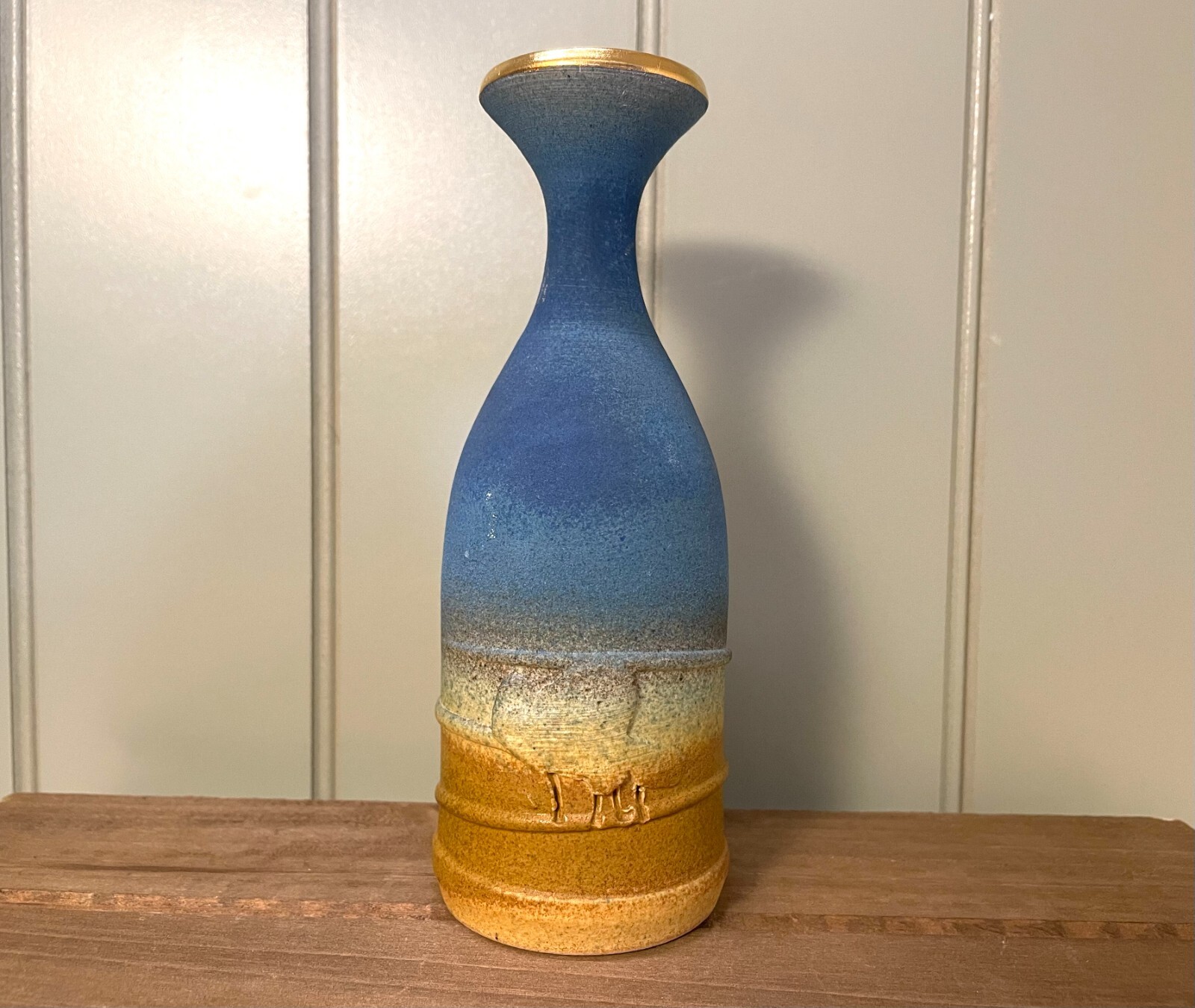 VTG Marianne Cole signed studio art pottery bud vase desert Outback ...