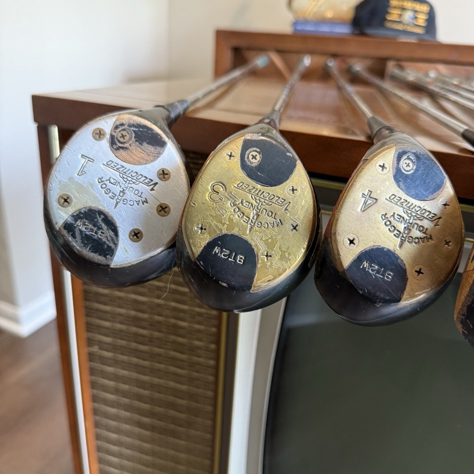 MacGregor Tourney PT2 2-9 Irons Velocitized Persimmon Wood Set Ben ...