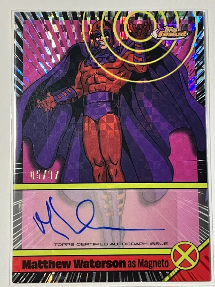 4 Autos! 2025 Topps Finest X-Men ‘97 Matthew Waterson - Magneto Auto ...