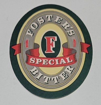 Fosters Bitter F Special Australian for Beer 4" Drink Bar Coaster ...