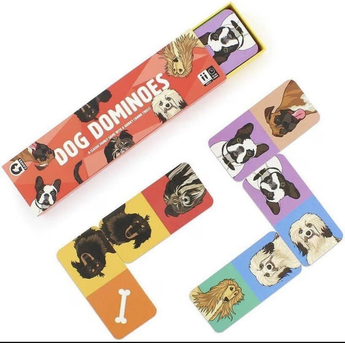 NWT Ginger Fox Dog Dominoes Picture Canine Breed Puppy Woof Pet Match ...