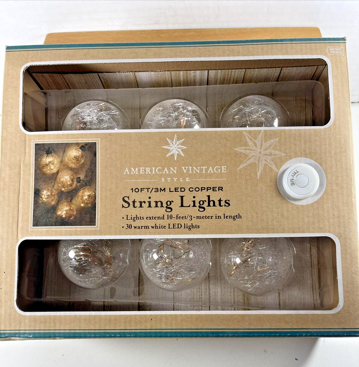 Vintage Inspired String Light Pure Garden 50FT Outdoor String Lights