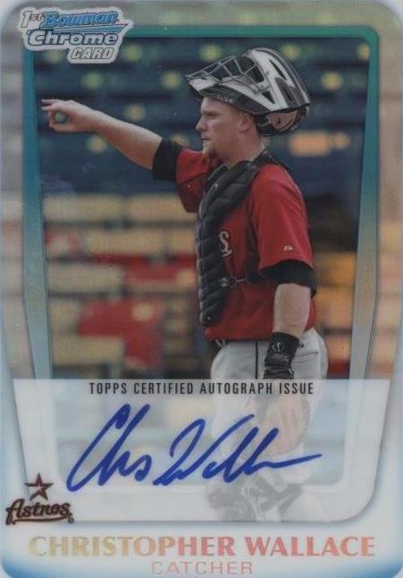 2011 Bowman Chrome - Prospects Autograph Christopher Wallace #BCP186 ...