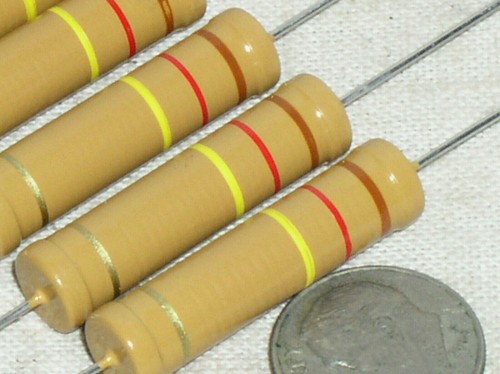 8 DRALORIC LCA0933 001203 J CF CARBON FILM RESISTOR 120K OHM 2W 2 W ...