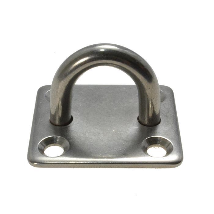 Qty 50 Oblong Pad Eyes 8mm x 40mm Stainless A2-70 G304 Boat Shade ...