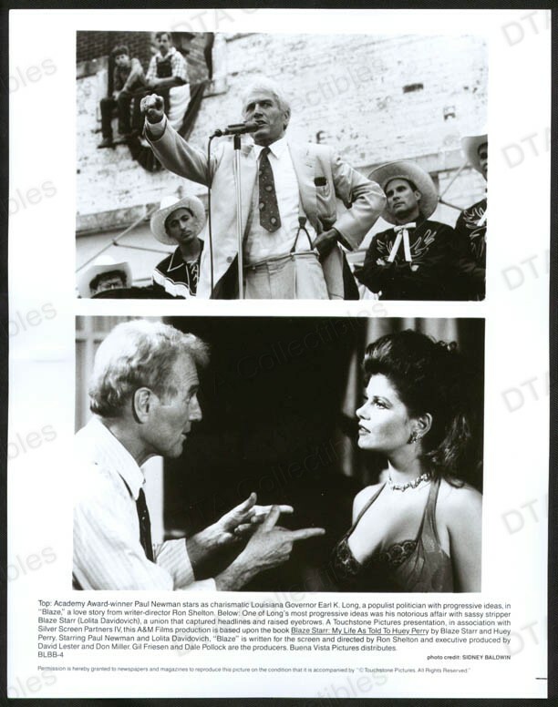 BLAZE-8X10 B&W PHOTO-PAUL NEWMAN/LOLITA DAVIDOVICH FN | eBay