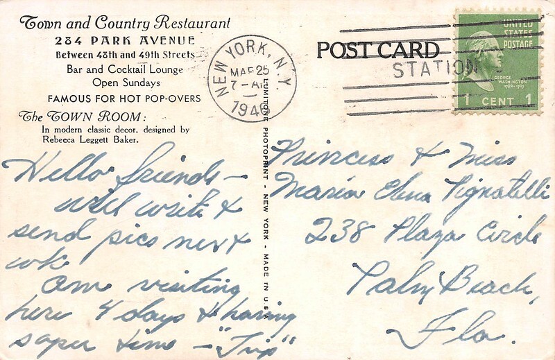 Bar Town Room and Country Restaurant Park Ave Lumitone Photoprint New ...