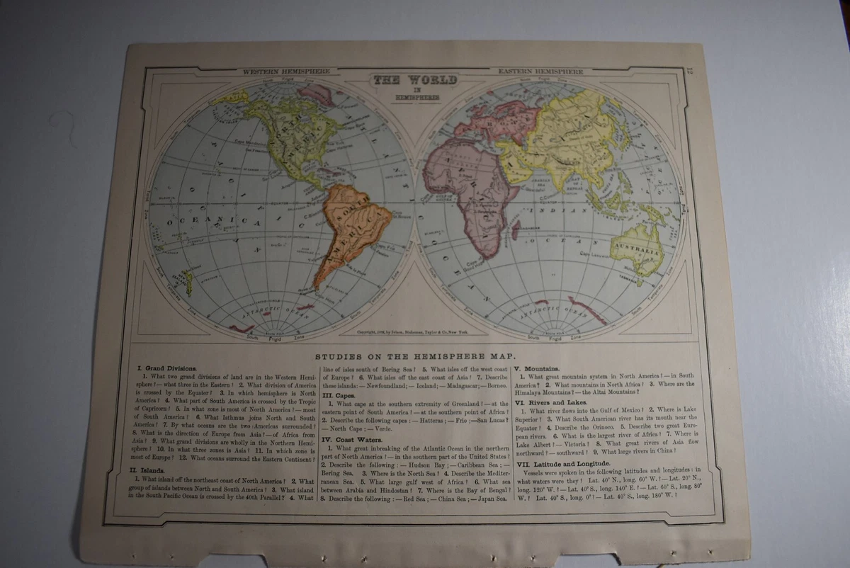 Eastern Hemisphere Map Labeled Continents