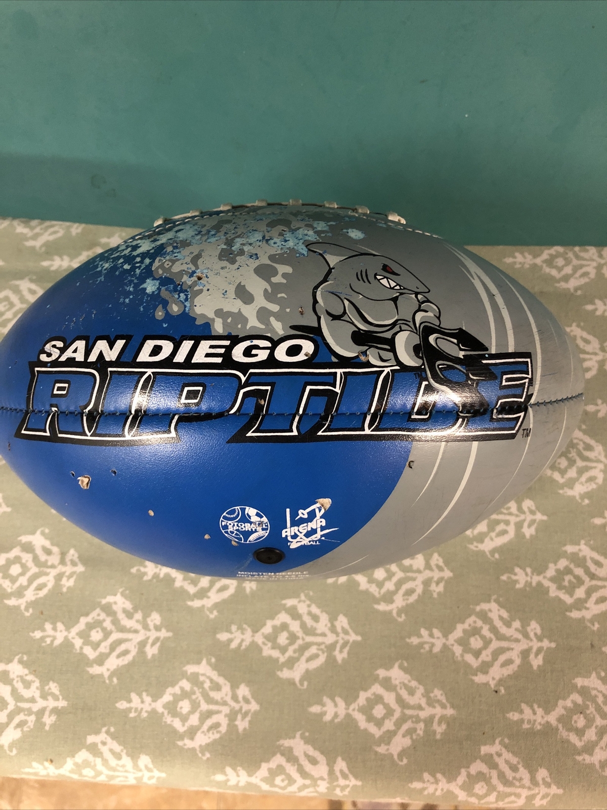 San Diego Riptide Arena Football Souvenir Football - See Comments! | eBay