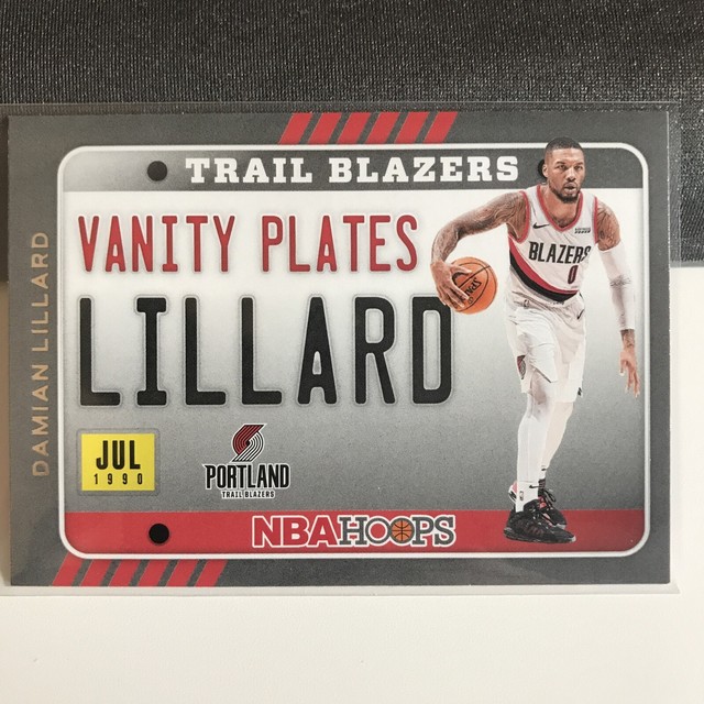 2020-21 Panini NBA Hoops - Vanity Plates #12 Damian Lillard for sale ...