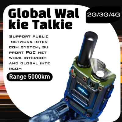 Global protable walkie talkie 4G distance 5000 kilometers intercom ...