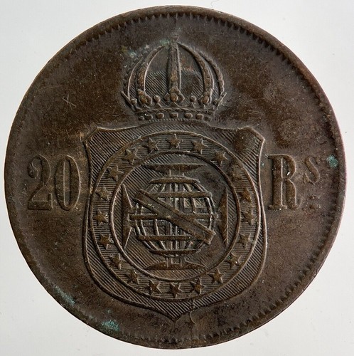 1868 Brazil 20 Reis Coin | Very High Grade | eBay