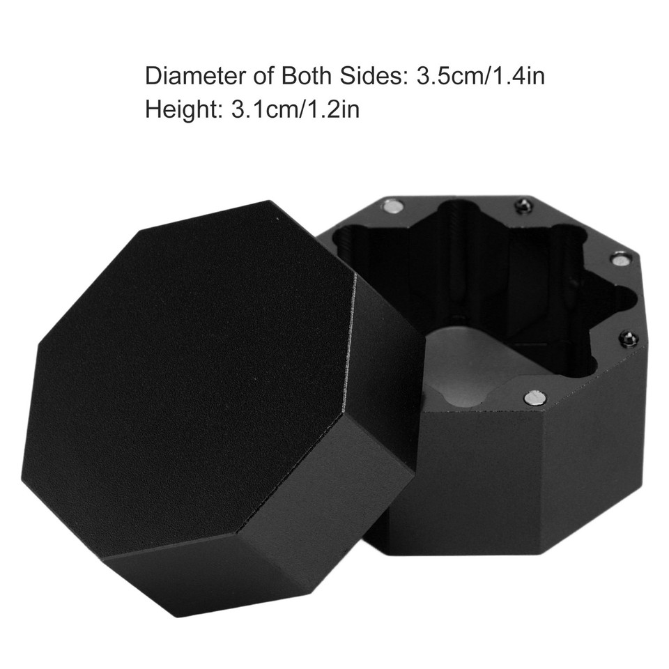 Chalk Box Holder Alloy Octagonal Billiard Chalk Case For Billiards ...