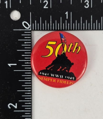 50th Anniversary 1941-1945 Semper Fidelis Marine Corp Raising Flag Iwo ...