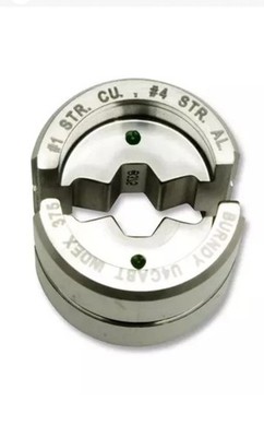 BURNDY U4CABT U Compression Die, 4AWG Aluminum, GREEN 375 | eBay