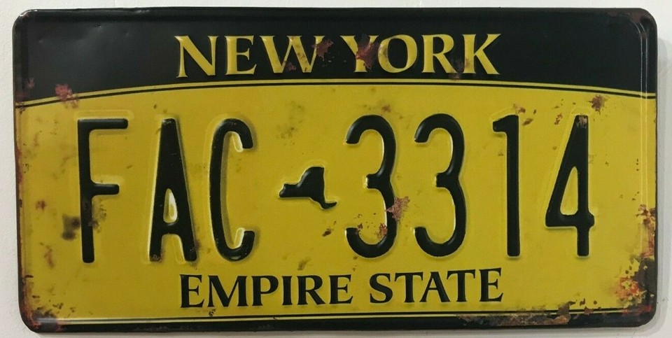 AMERICAN USA ANTIQUE/OLD LOOK LICENCE NUMBER PLATES NY LAS VEGAS ...