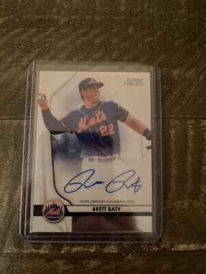 2020 Bowman Sterling Prospect Auto Autograph Brett Baty Mets BSPA-BB | eBay