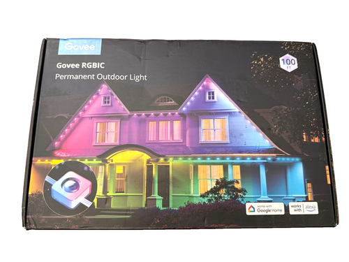 Govee H705A RGBIC Permanent Outdoor Smart Lights 72 Lights 100ft New ...