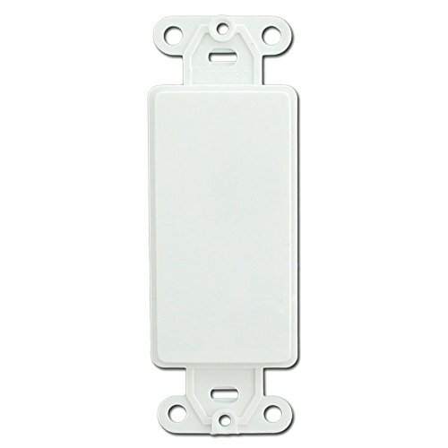 BLANK DECORA GFCI FILLER INSERT PLASTIC WALL COVER PLATE WHITE | eBay