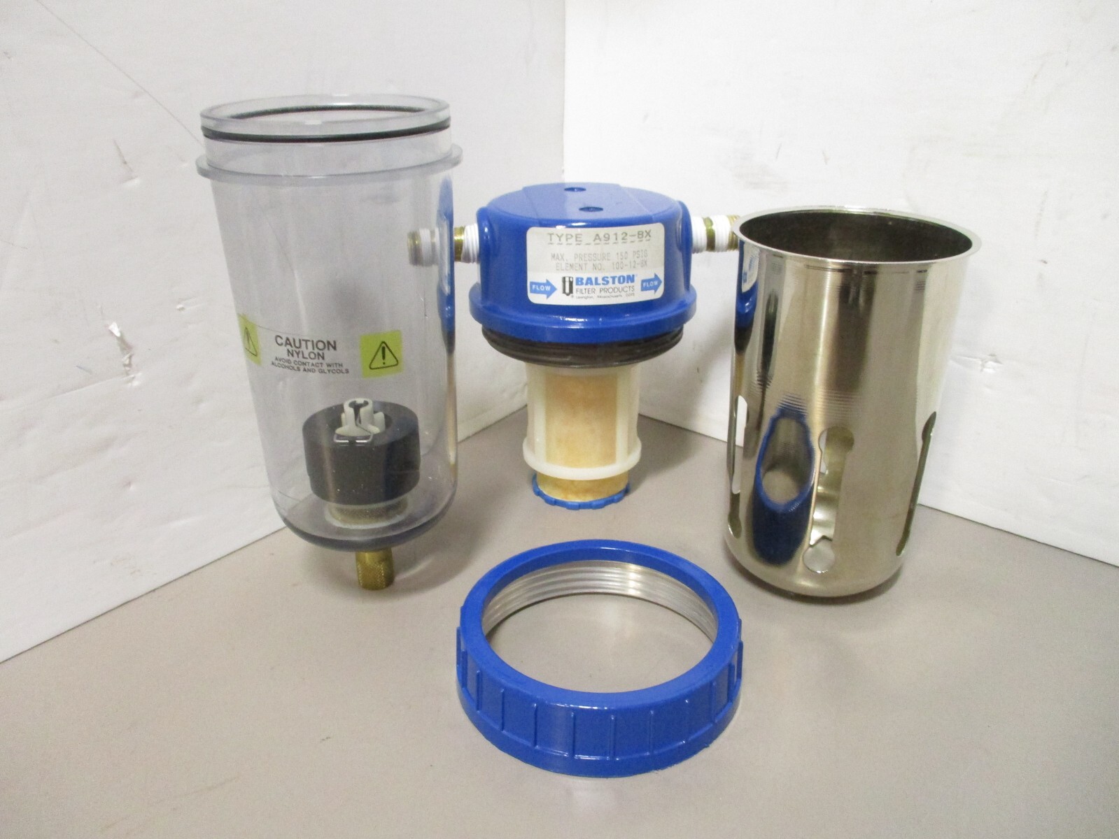 Balston Type A912-bx Pneumatic Air Filter 1/4" NPT Ports 150psi Max ...