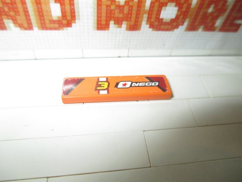 Lego - 1x Tile Decorated 1x4 Number 3 'NEGO' Pattern 8304 2431pb178 | eBay