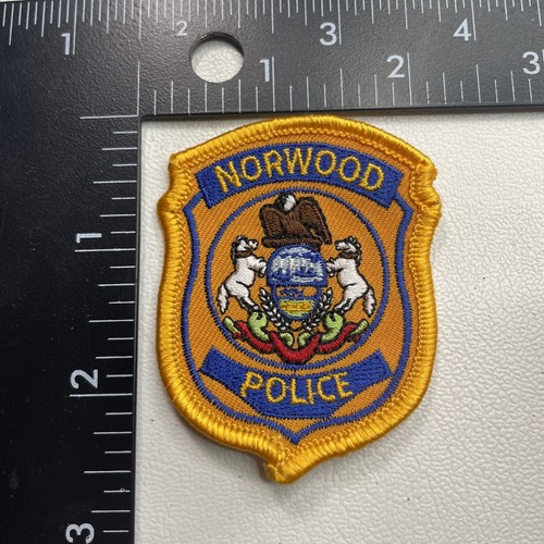 Small NORWOOD POLICE Patch 20K | eBay