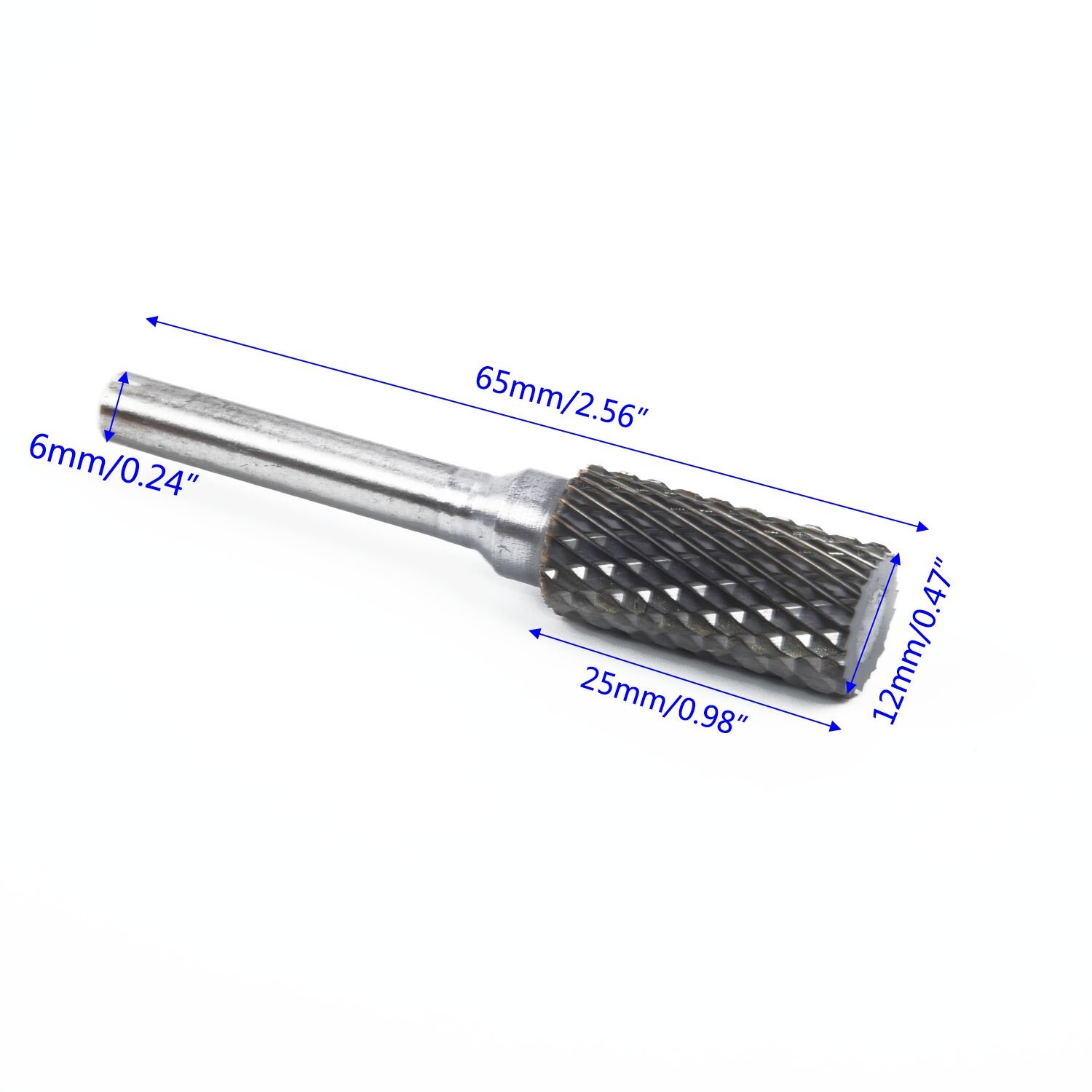 12mm Grinding Head Carbide Rotary Milling Shank 65mm Metal Cutter Burr ...