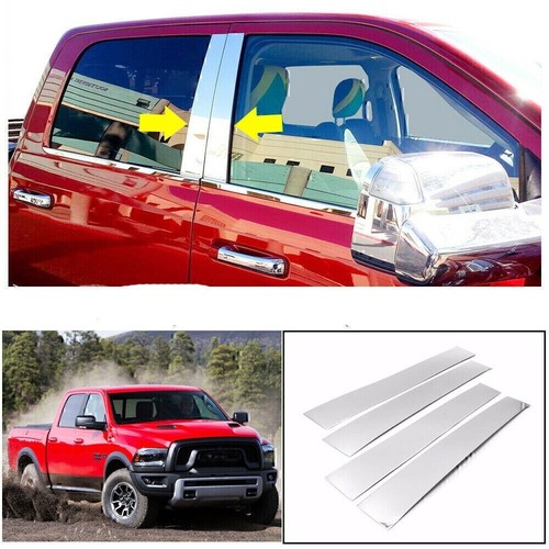For 2009-2018 Dodge Ram Crew/Quad Cab 1500 2500 Chrome Pillar Post Trim ...