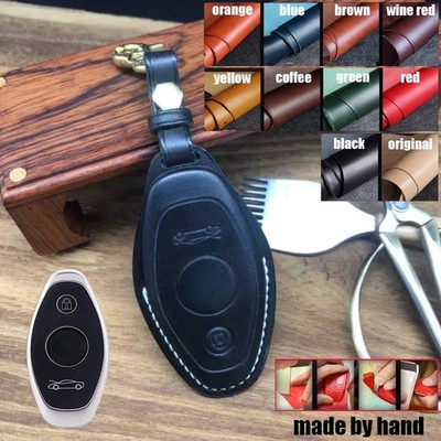 Leather Handmade Car Key Fob Case Cover Holder For McLaren 570S 570GT ...