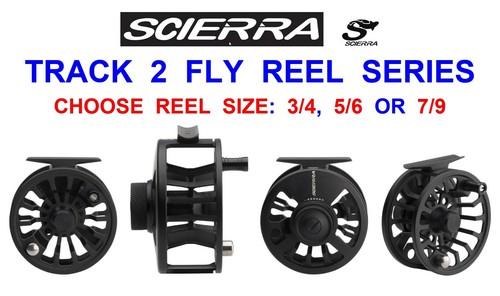 NEW SCIERRA TRACK 2 FLY REEL LARGE ARBOR FOR TROUT SALMON FLY ROD LINE ...