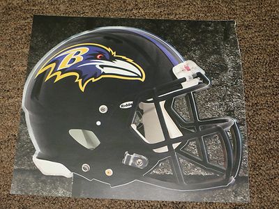 BALTIMORE RAVENS HELMET NFL Fathead Wall Graphics 11" x 9" (Poster ...