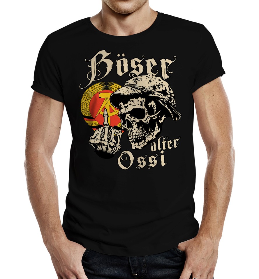 Ossi Fun T-Shirt Ostdeutschland DDR Ostalgie Trabi Freizeit Ostalgie ...