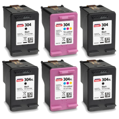 Remanufactured HP 304 & 304XL Ink Cartridges For HP Envy 5030 Printers ...