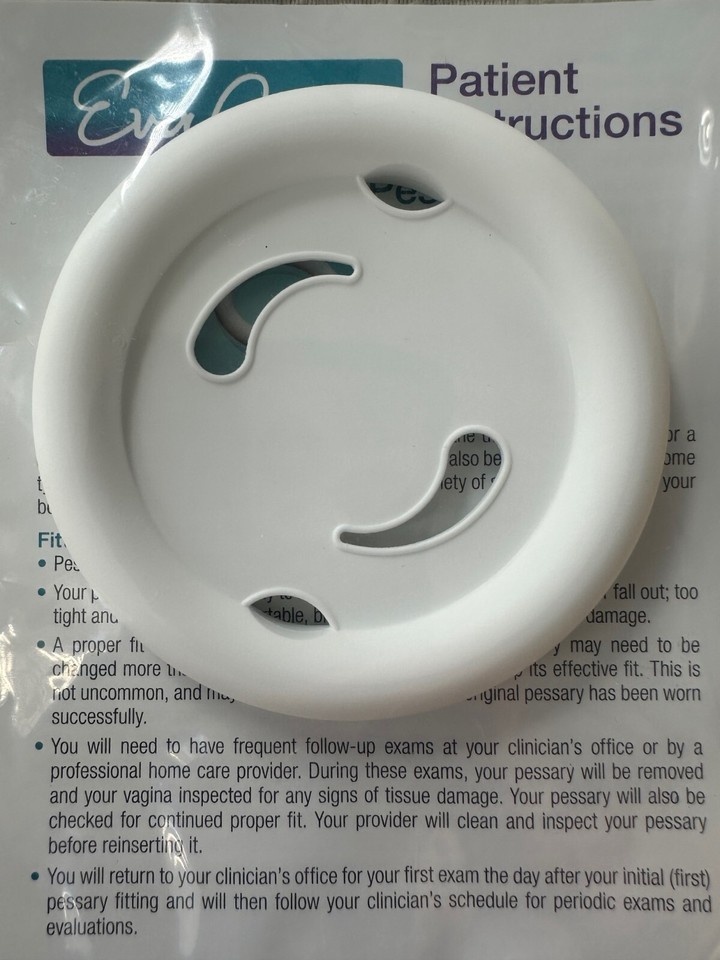 EvaCare Pessary Ring with Support – Silicone, Round or Tear-Drop Style | eBay