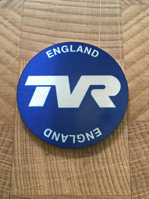 TVR M-series wheel cap decals TVR England. Wolfrace T-slot. Blue only ...