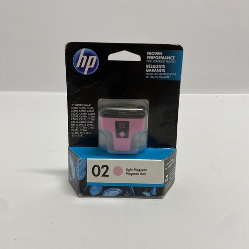 New Genuine OEM HP 02 Light Magenta Ink Cartridge, Standard (C8775WN ...