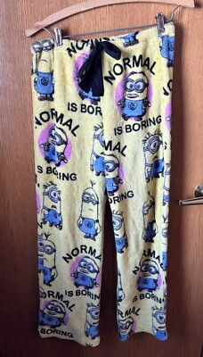 Despicable Me Minion Pajama Pants Lounge Sleep Soft Normal Is Boring | eBay