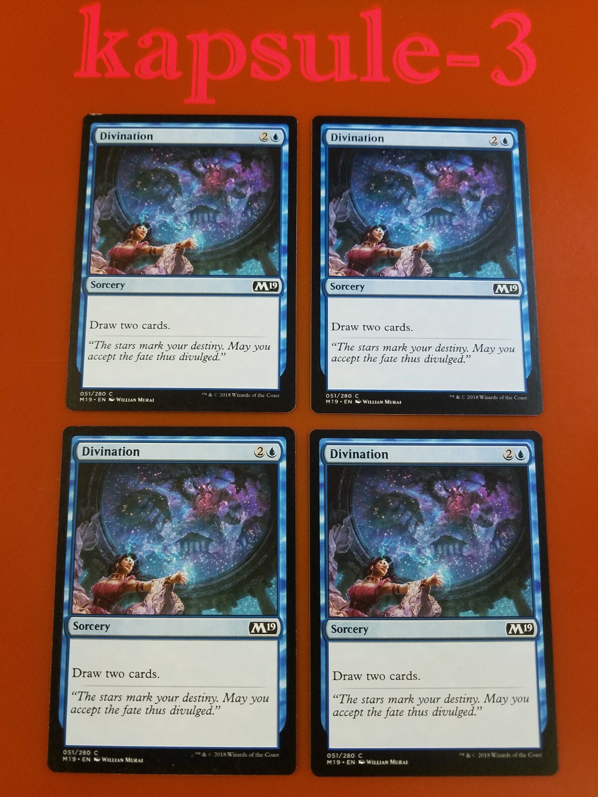 4x Divination | M19 Core Set 2019 | MTG Magic Cards | eBay