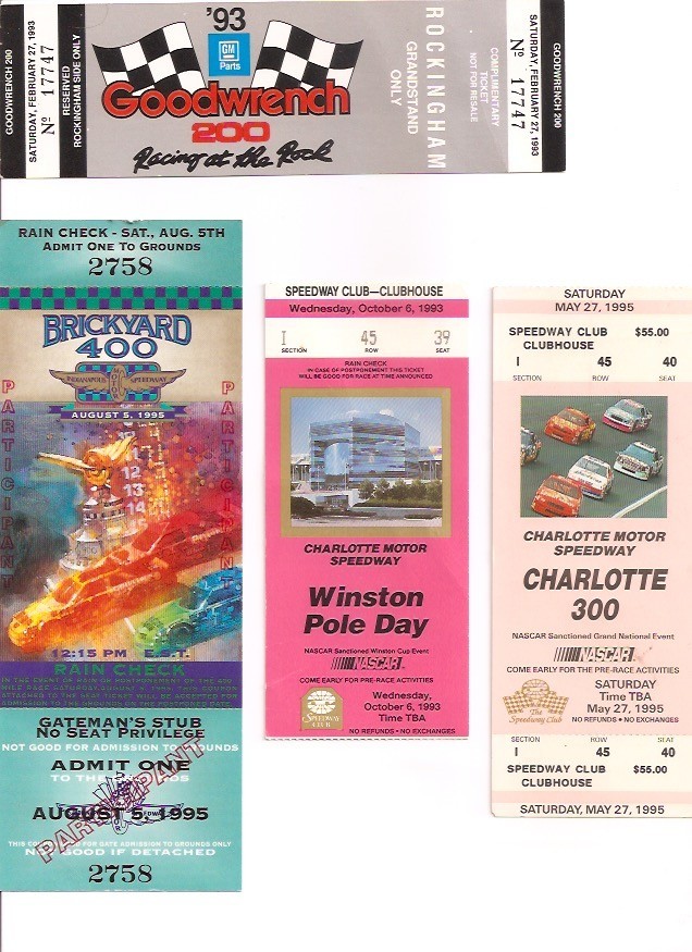 NASCAR New & used Ticket stubs CMS-Atlanta-Brickyard-The Rock - Nascar ...