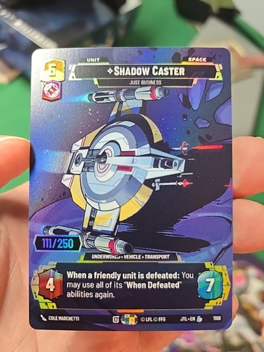 Serialized Shadow Caster #111 of 250 Star Wars Unlimited Jump To ...