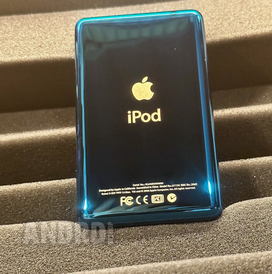 Custom Blue Apple iPod Classic 7th Gen -📳 Taptic Mod 📳- 3000mah 512GB ...