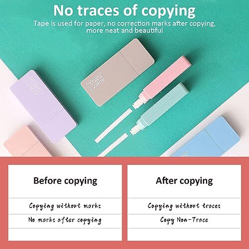 6 Pack Correction Tape Cute White Out Tape Macaron Color Correction ...