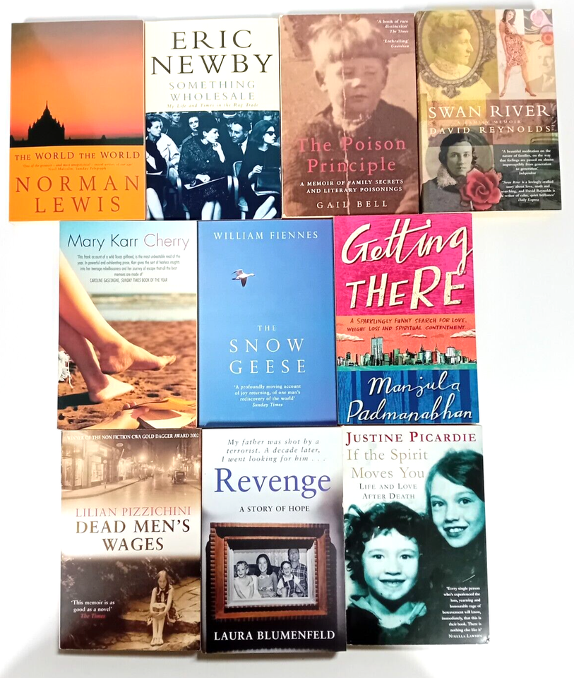 Boxed Set of 10 Volumes of Unforgettable Memoirs: Eric Newby, Norman ...