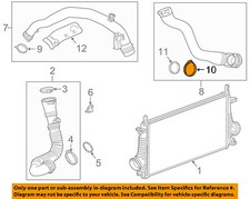 Buick GM OEM Regal Turbo Turbocharger Intercooler-air Outlet Tube Clamp ...