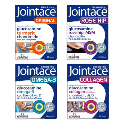 Vitabiotics Jointace Original - Rose Hip - Omega-3 - Collagen 30 ...