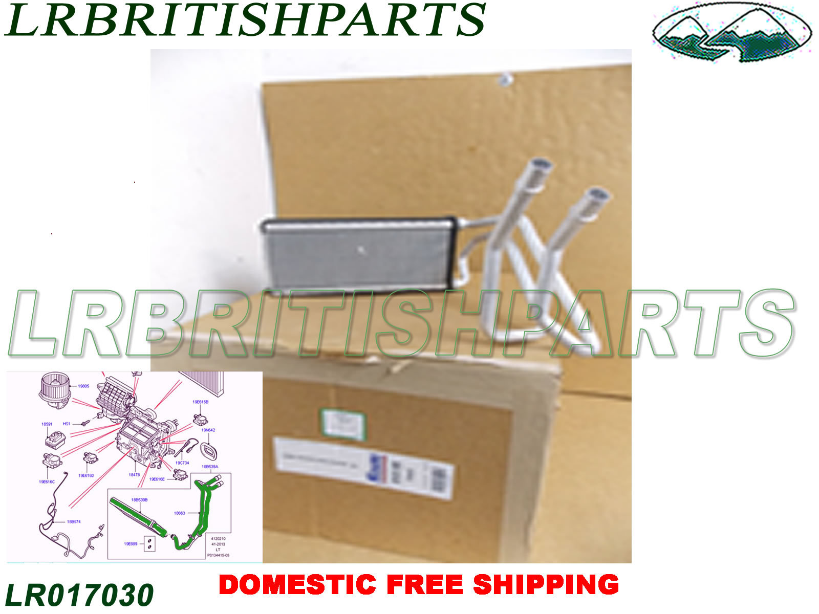 LAND ROVER HEATER CORE MATRIX LR3 RANGE ROVER SPORT 05-09 LR017030 | eBay