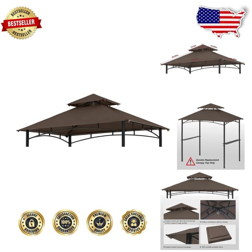 Durable Outdoor Gazebo Replacement Canopy with UV Protection - Fits L ...